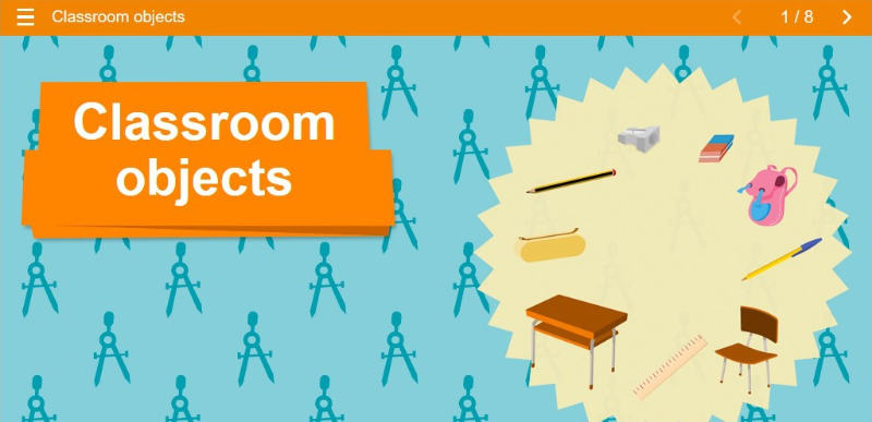 Classroom objects - Escola Virtual