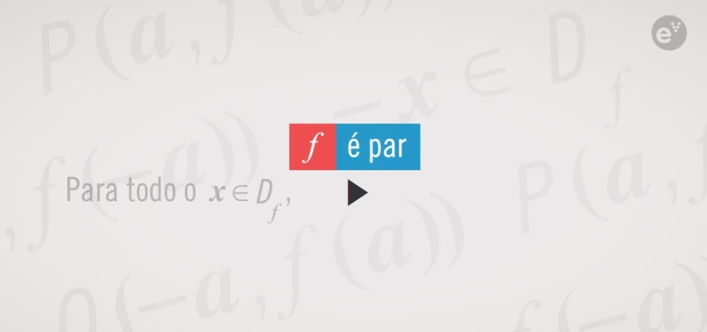 Função par e função ímpar - Escola Virtual