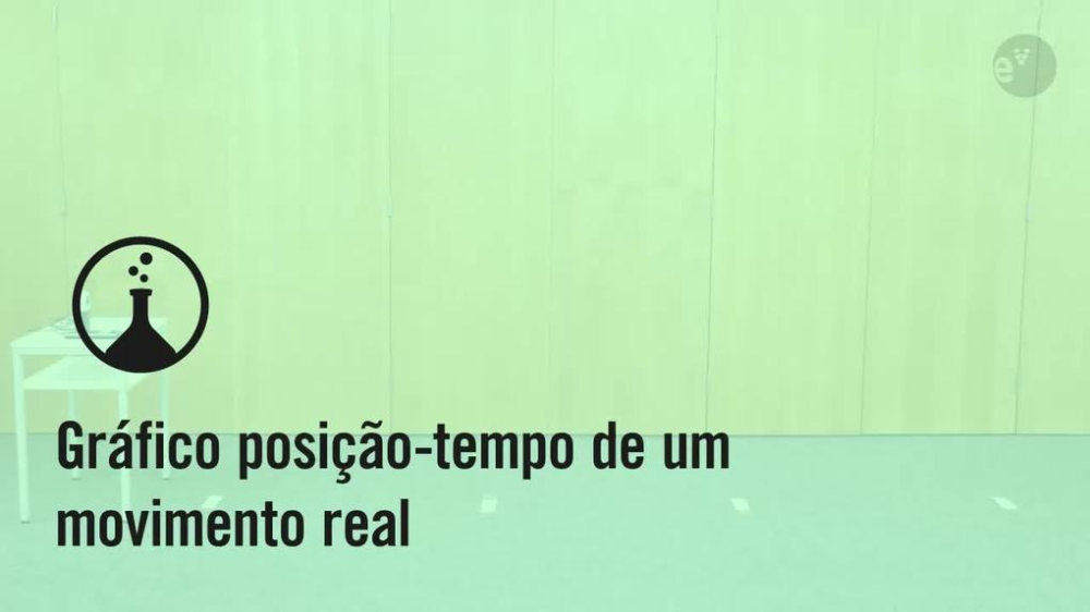 Gráfico posição-tempo de um movimento real - Escola Virtual