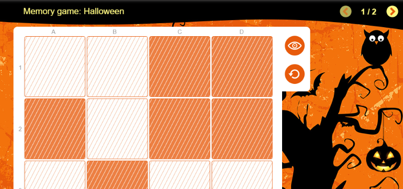 Memory game: Halloween - Escola Virtual