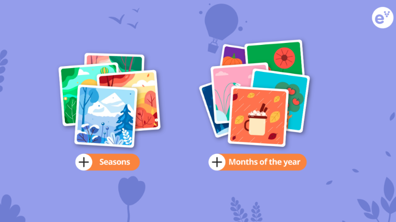 Interactive image: Seasons and months of the year - Escola Virtual