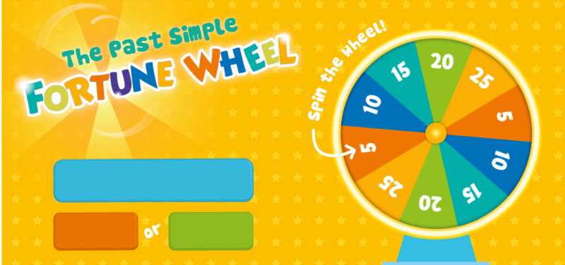 The Past Simple Fortune Wheel - Escola Virtual