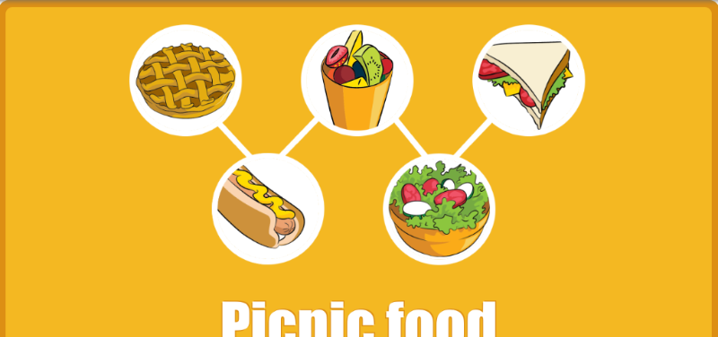 Flashcards interativos: Picnic food - Escola Virtual