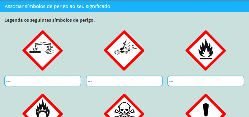 Associar símbolos de perigo ao seu significado - Escola Virtual